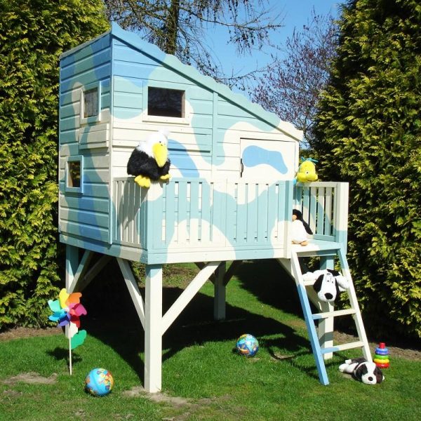 Command Post Playhouse 6x4 + Platform + Slide - Shire GB | Shire Garden ...